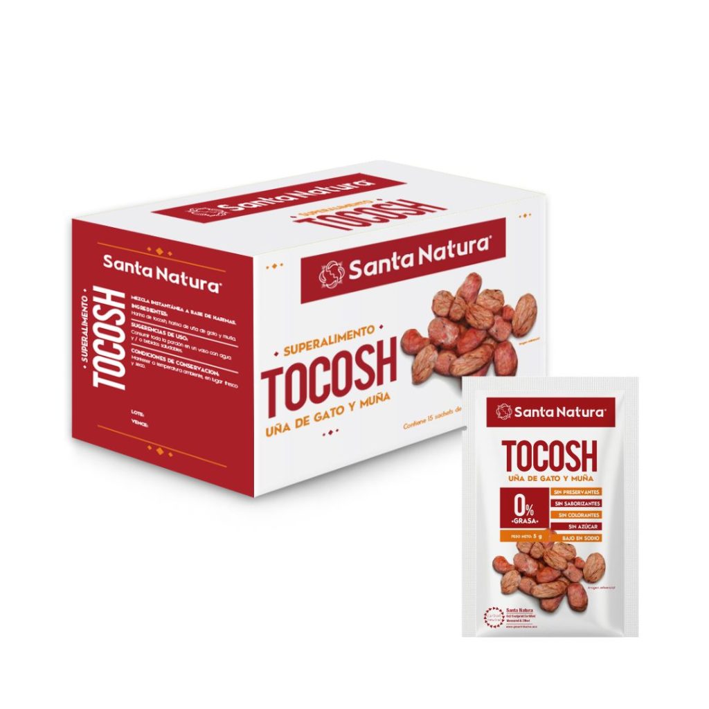 TOCOSH CON UÑA DE GATO Y MUÑA 75 GR - Santa Natura